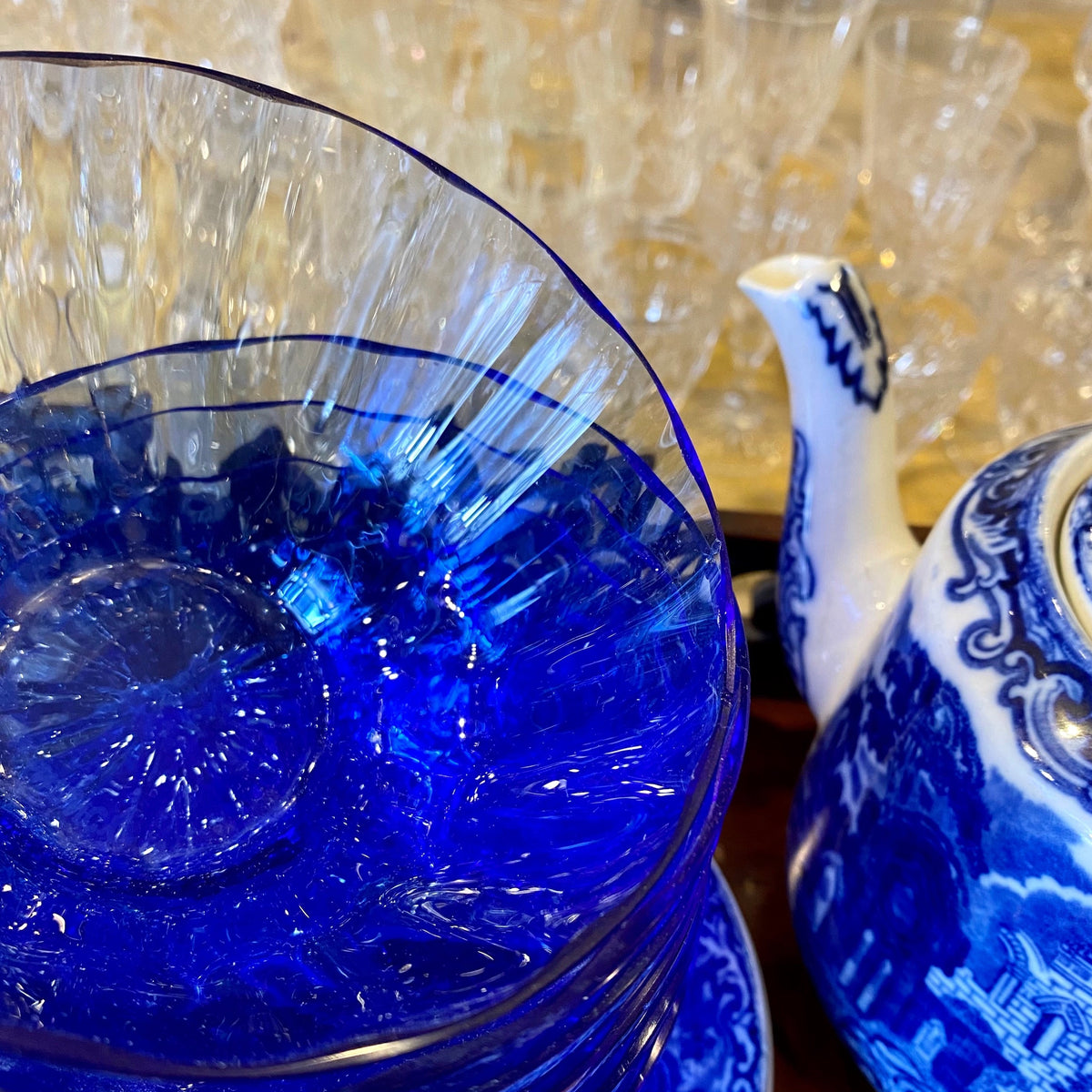 Daum Nancy Blue Dishes – Gleide Home Decor
